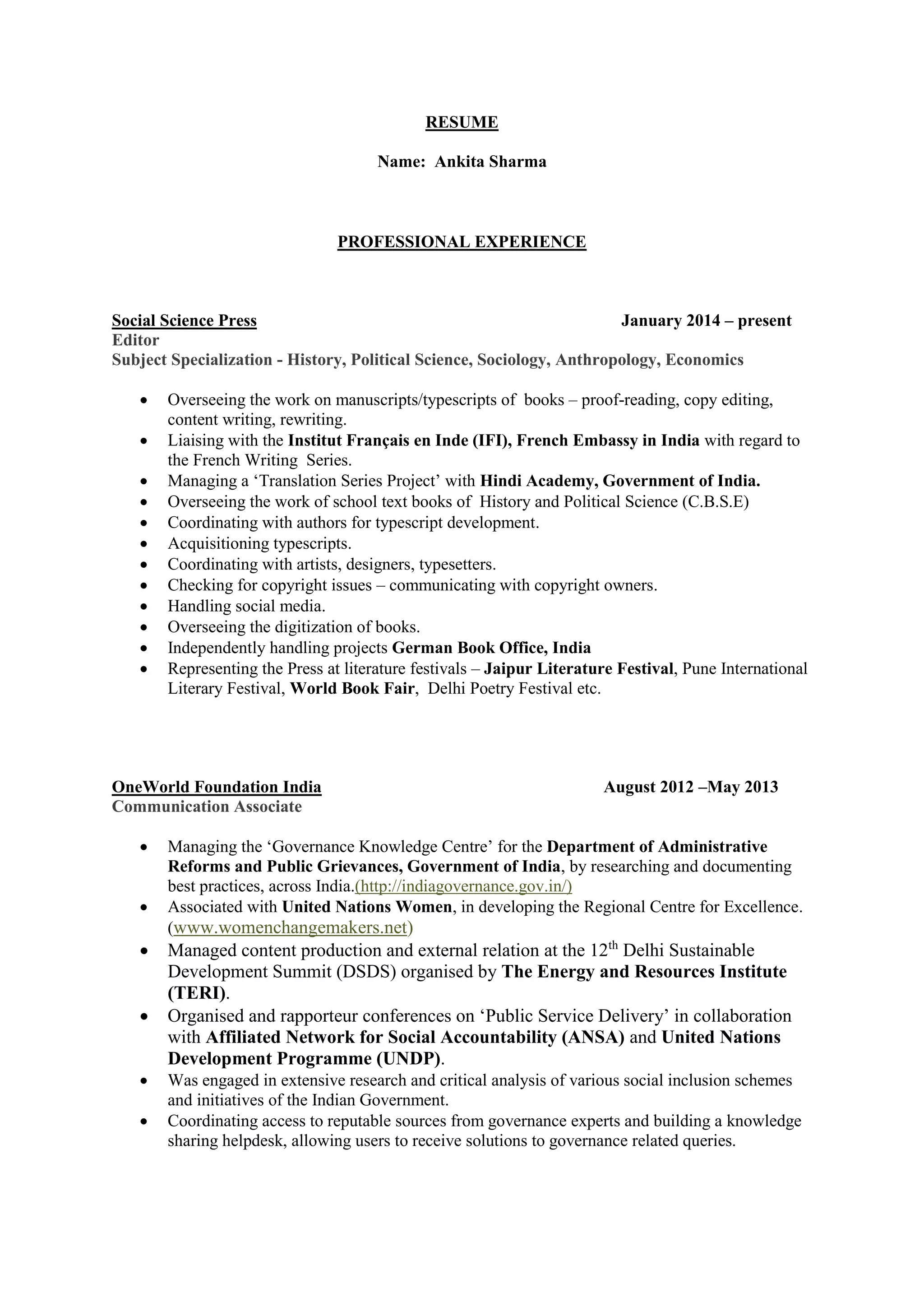 RESUME | PDF