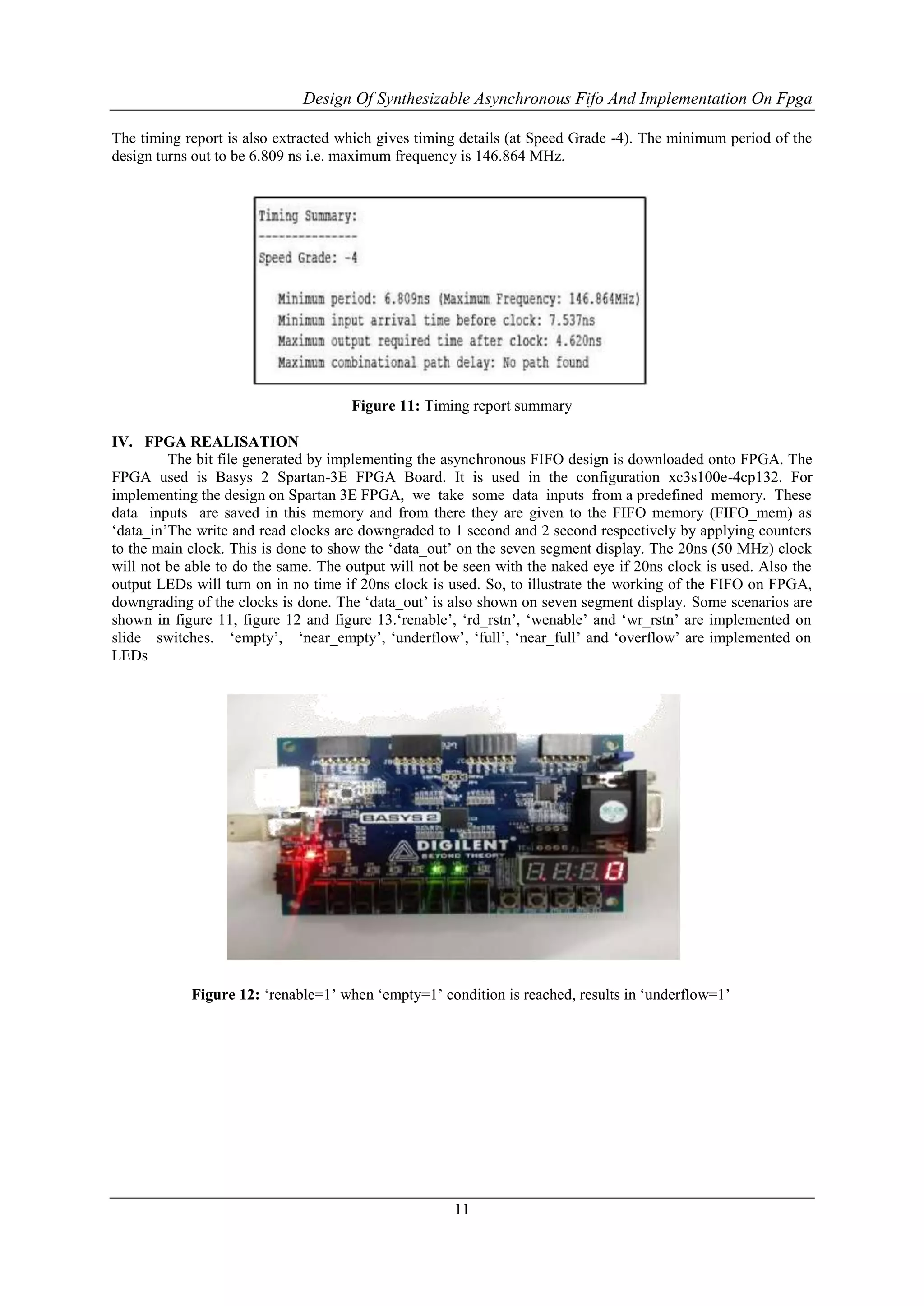 Design Of Synthesizable Asynchronous Fifo And Implementation On Fpga Pdf