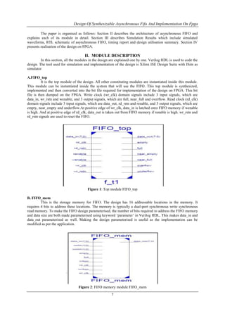 Design of Synthesizable Asynchronous FIFO And Implementation on FPGA | PDF