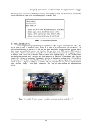 Design of Synthesizable Asynchronous FIFO And Implementation on FPGA | PDF