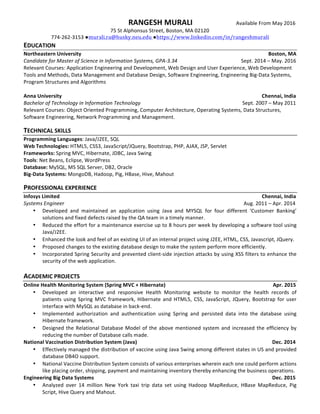 Resume_Rangesh | PDF