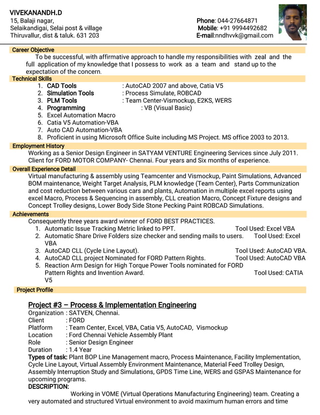 VIVEKANANDH Resume | PDF