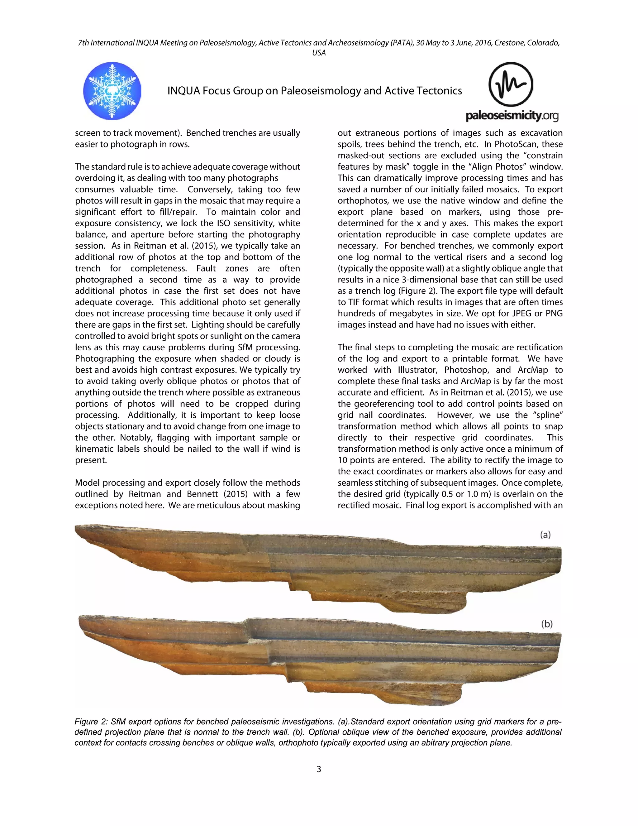 Gray et al., 2016 INQUA PATA Seamless Photomosaic Trench Logging | PDF