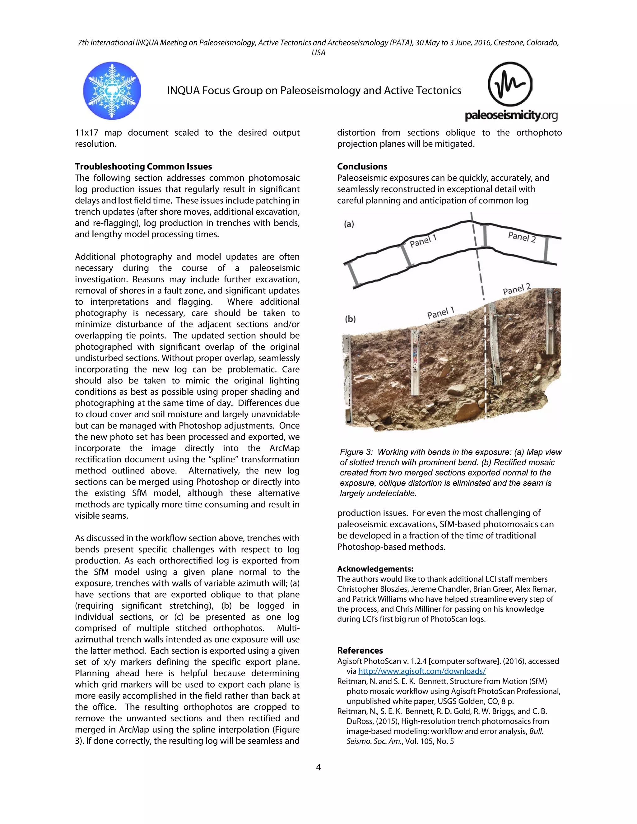 Gray et al., 2016 INQUA PATA Seamless Photomosaic Trench Logging | PDF