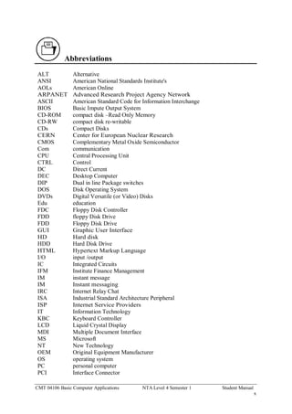Student_Basic Computer Applications- FINAL | PDF