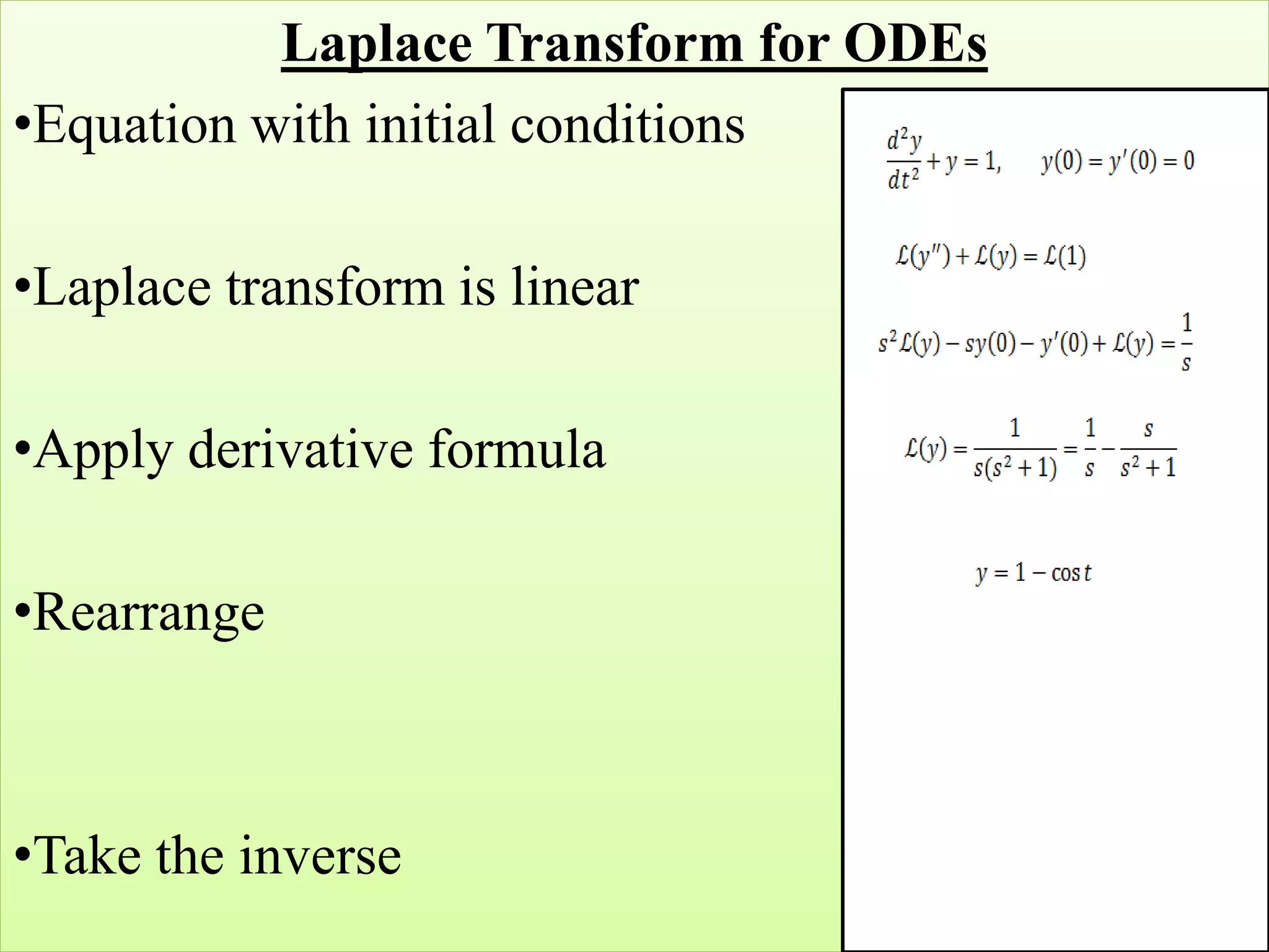 Laplace Transform | PPTX