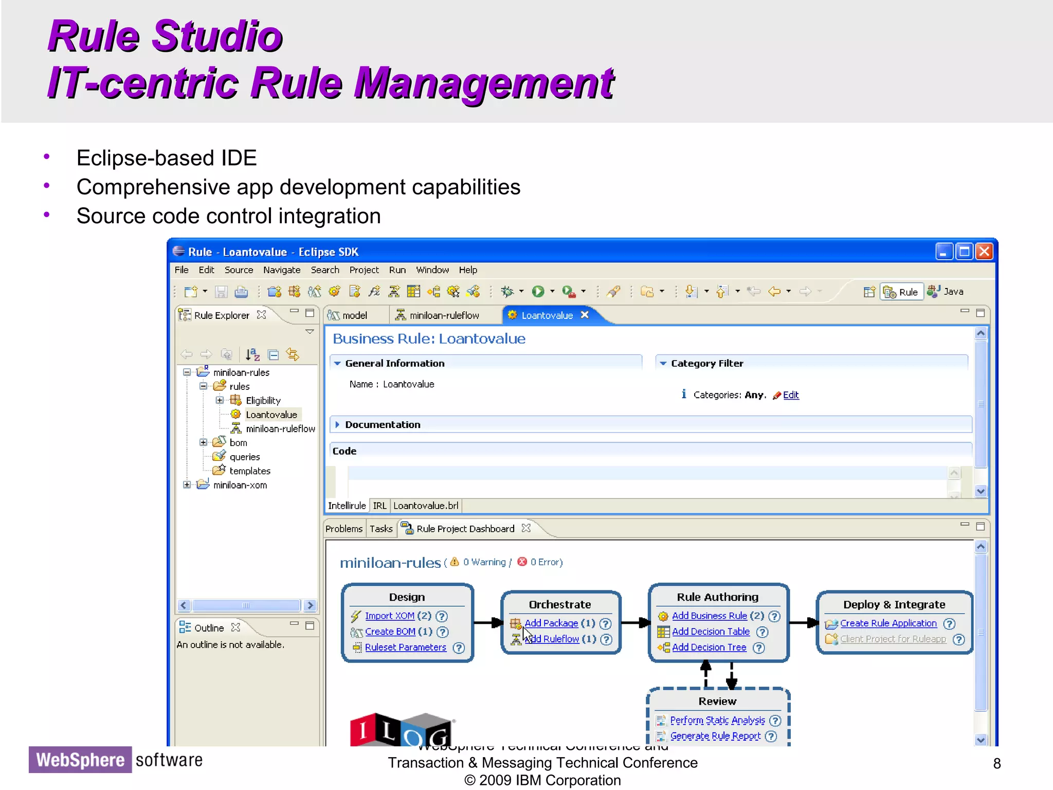 WebSphere Technical Conference 2009 : Enhancing your BPM Solution with ...