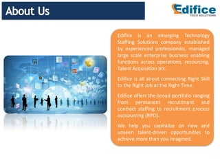 Edifice Corporate Presentation | PPT