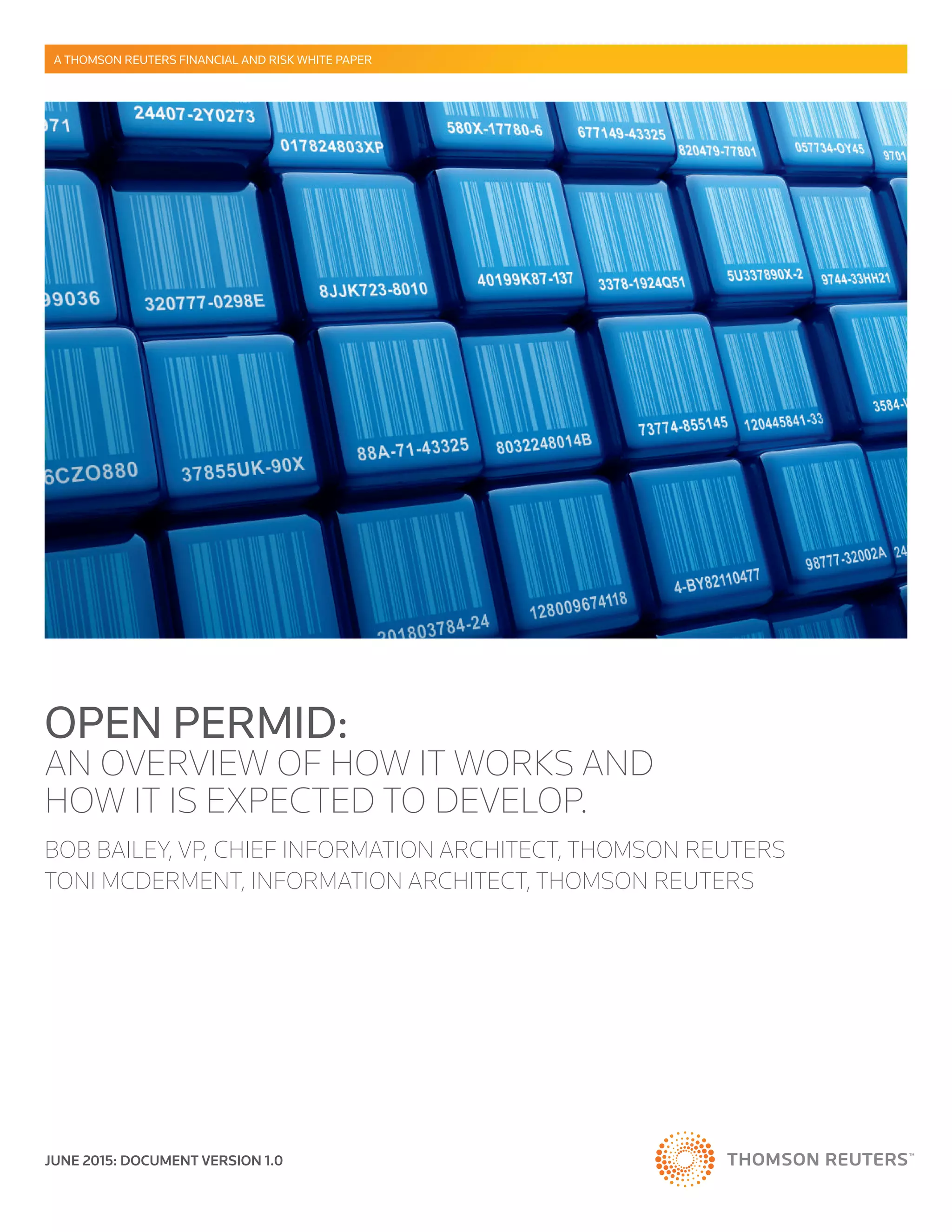 Whitepaper_ Open PermID | PDF