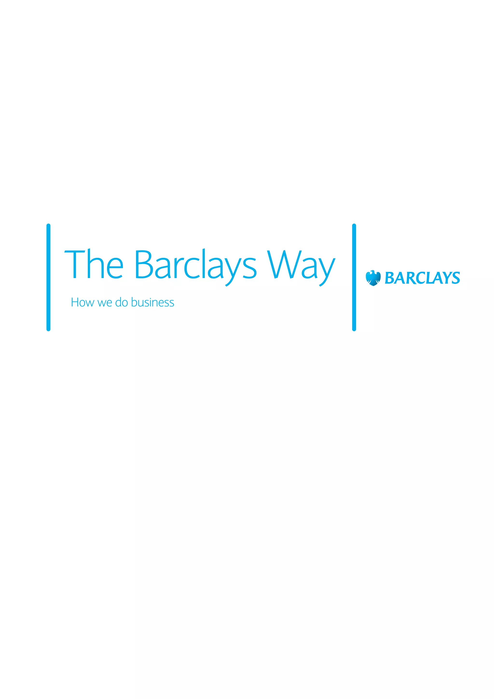 The-Barclays-Way | PDF