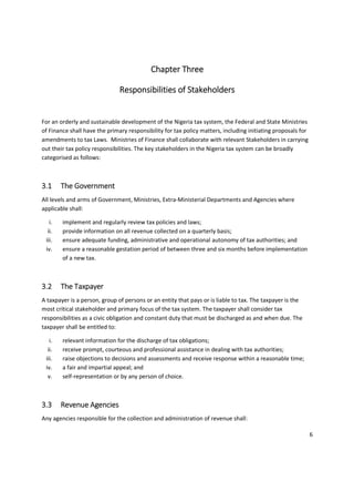 Revised National Tax Policy | PDF