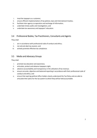Revised National Tax Policy | PDF