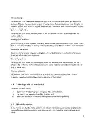 Revised National Tax Policy | PDF