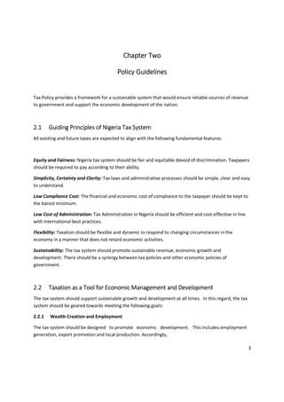 Revised National Tax Policy | PDF