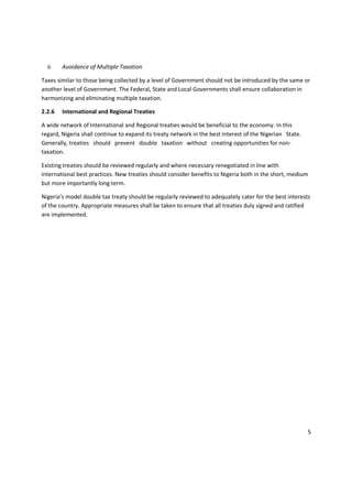 Revised National Tax Policy | PDF