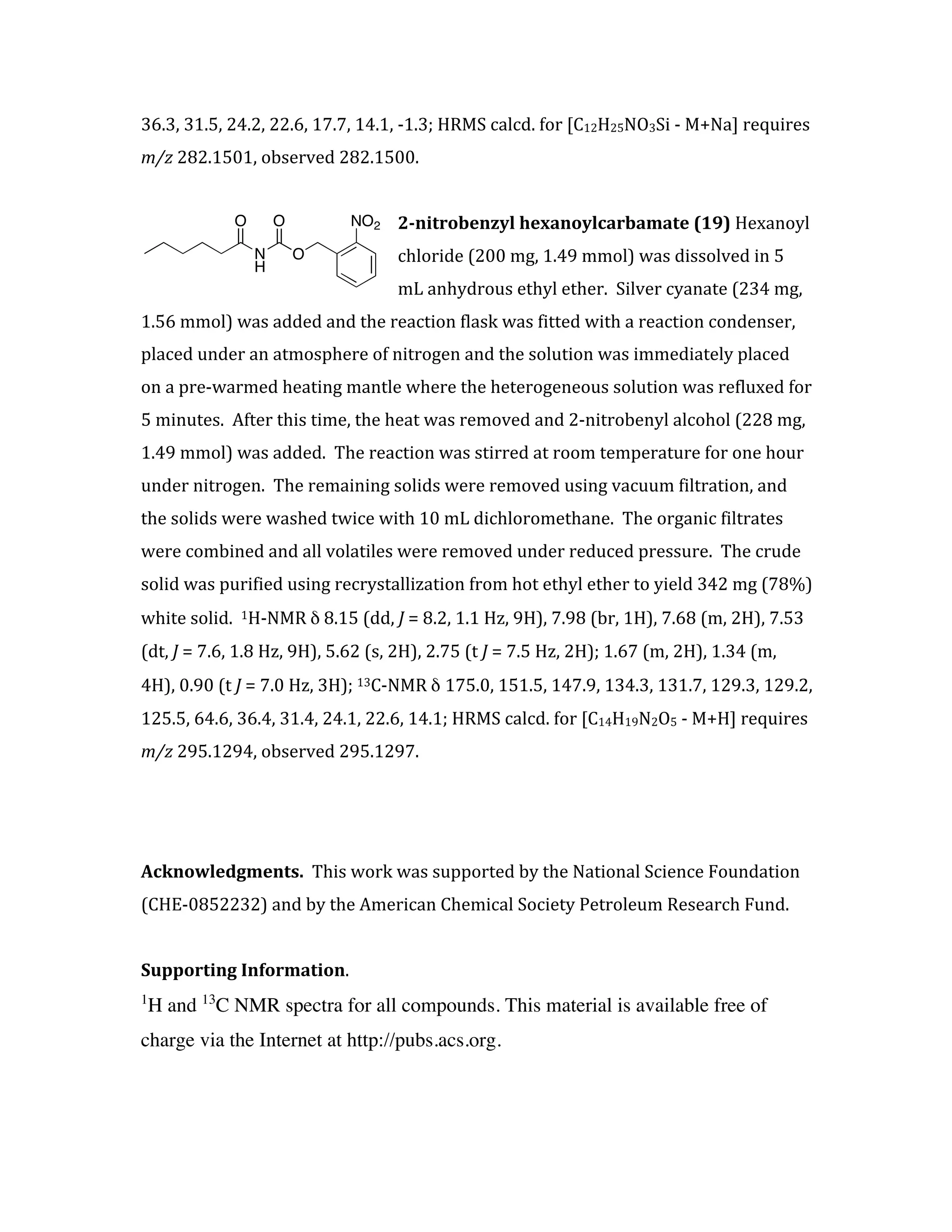Protected Primary Amides from Acyl Isocyanates | PDF