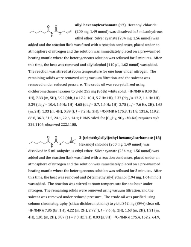 Protected Primary Amides from Acyl Isocyanates | PDF | Chemistry | Science