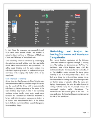 Inventory management, loading strategy and warehouse categorization | PDF