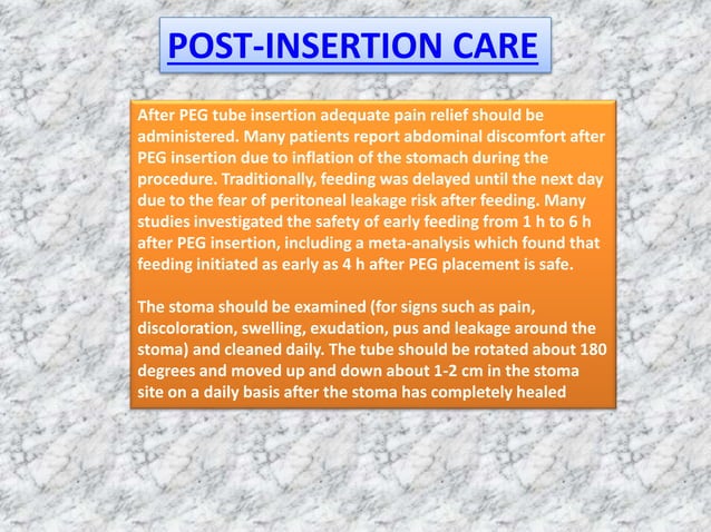 Percutaneous Endoscopic Gastrostomy | PPTX | Digestive Disorders | Diseases and Conditions