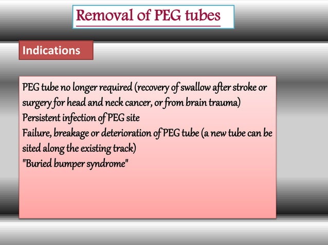 Percutaneous Endoscopic Gastrostomy | PPTX | Digestive Disorders | Diseases and Conditions