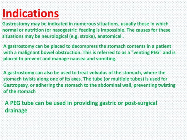 Percutaneous Endoscopic Gastrostomy | PPTX | Digestive Disorders | Diseases and Conditions