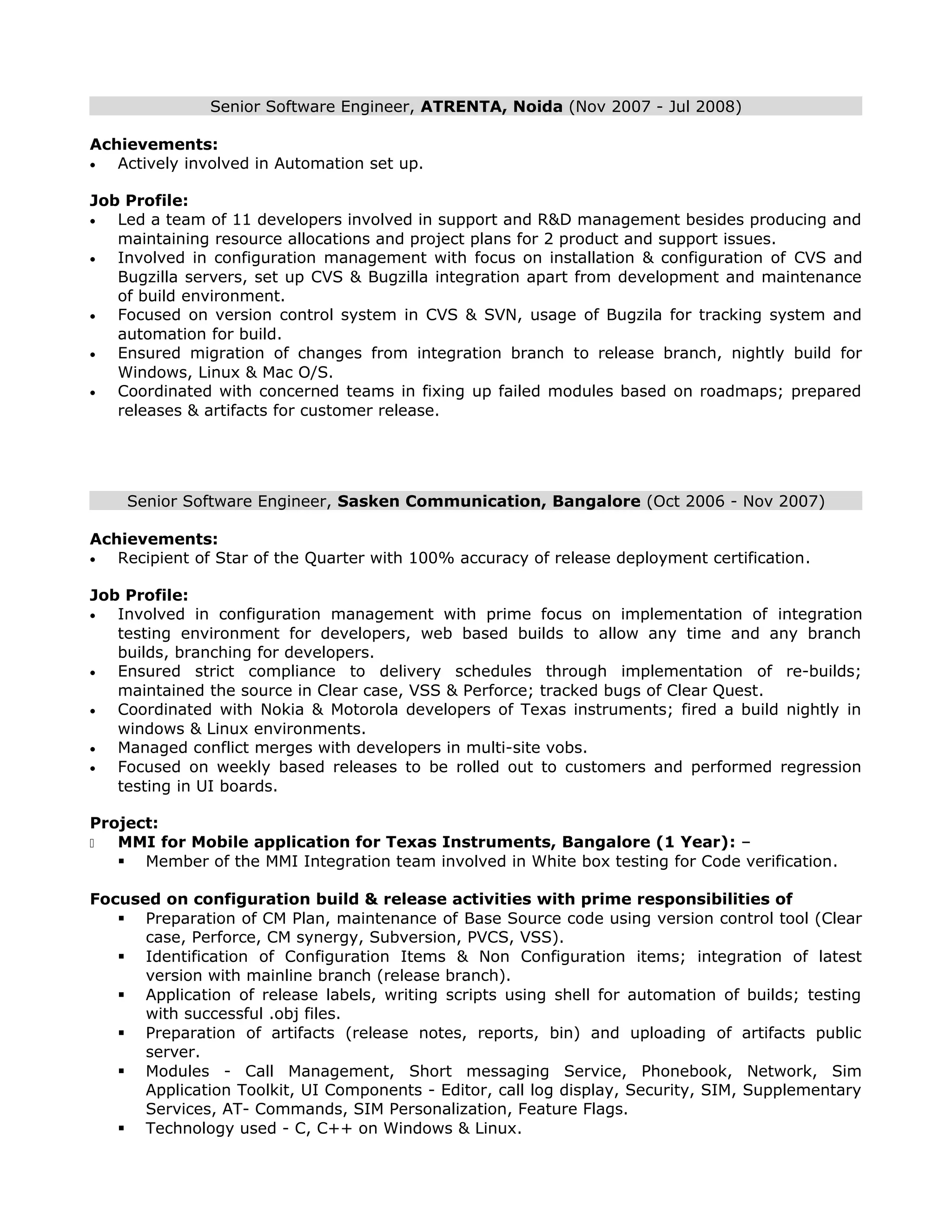 Resume - Saravanan S | PDF