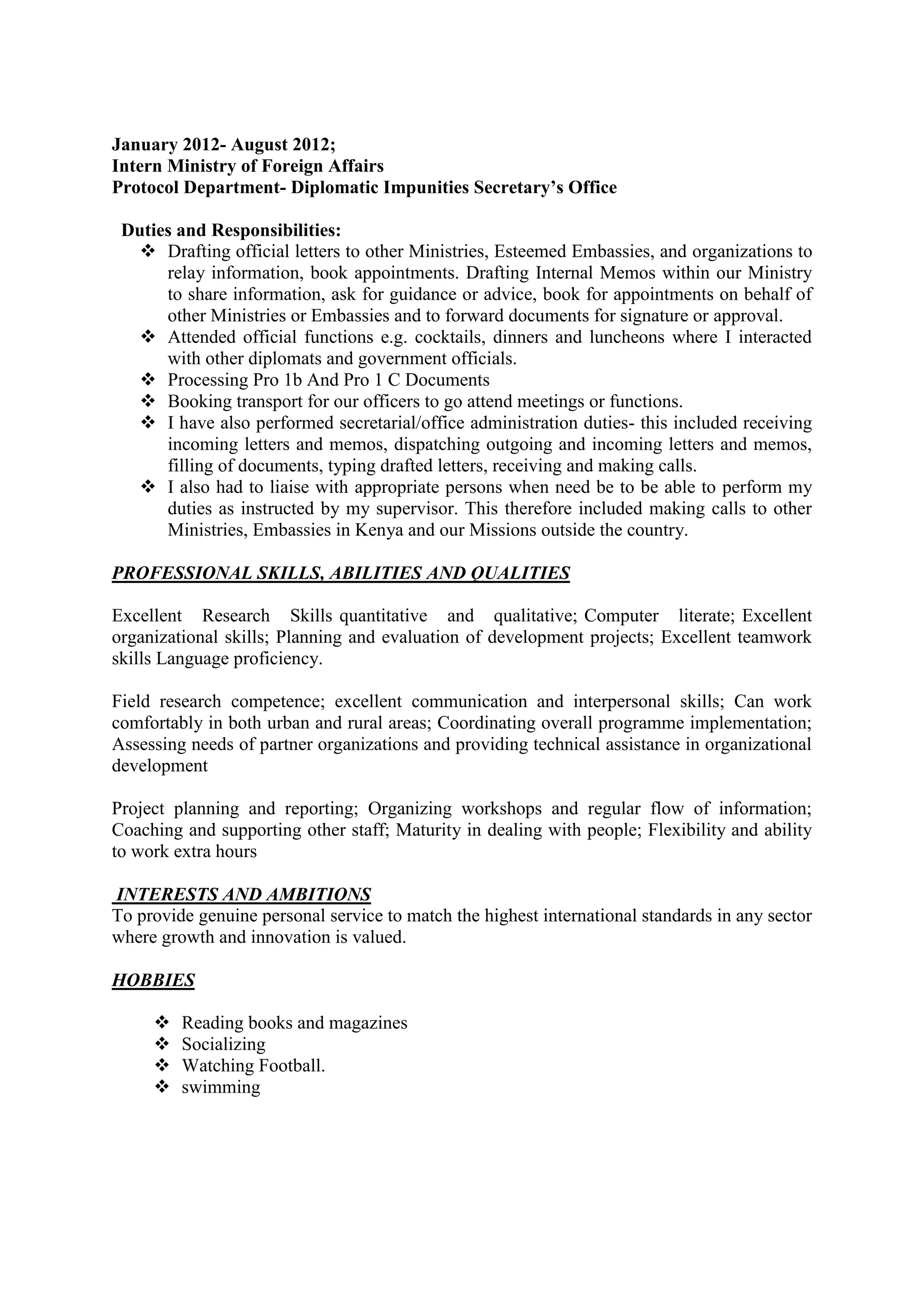 NYAMBURA MUGU CV- pdf | PDF