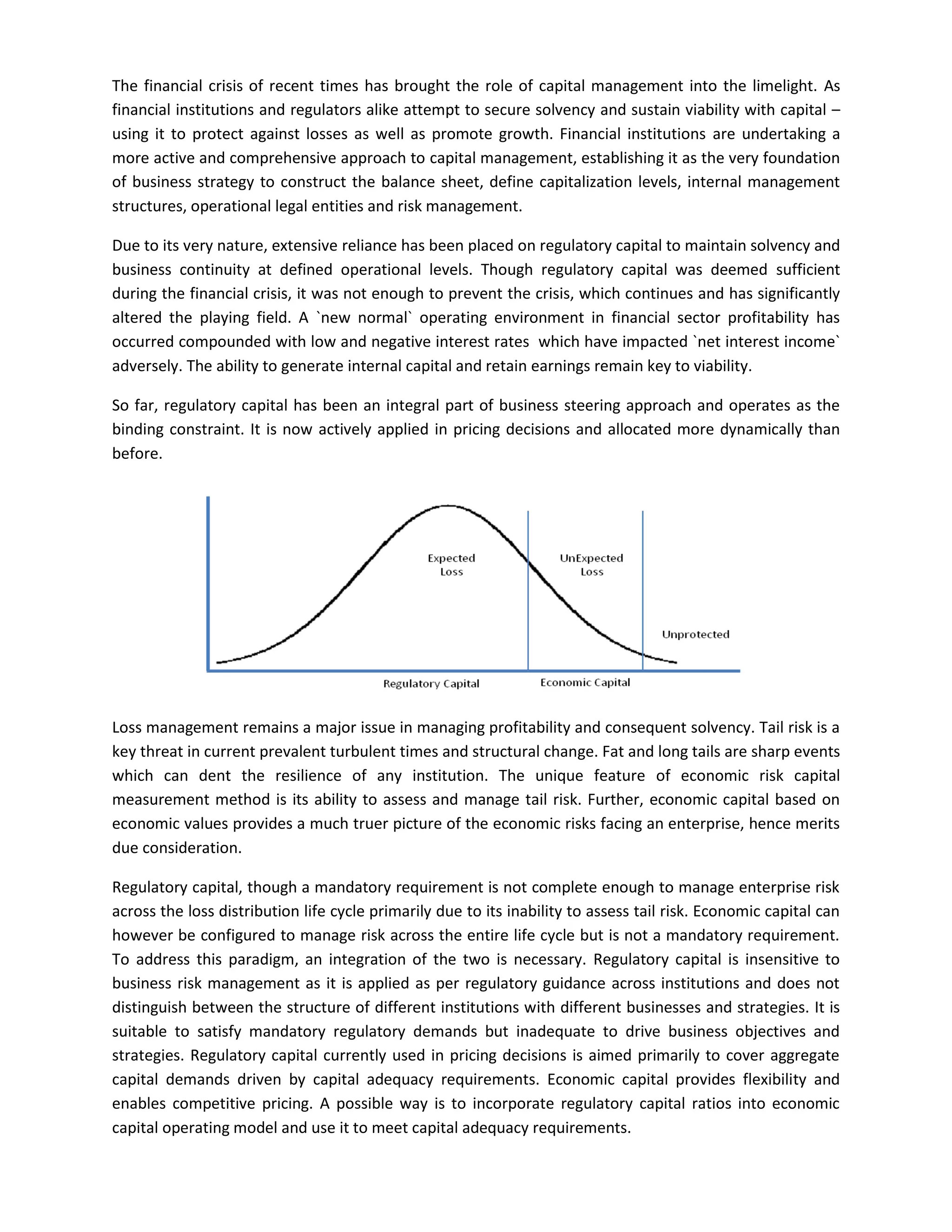 Integrating Regulatory and Economic Capital | PDF
