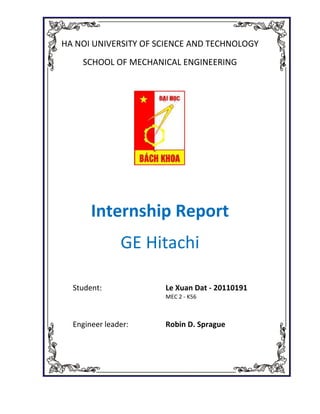 Intern Report - Le Xuan Dat | PDF | Power and Energy Industry | Industries