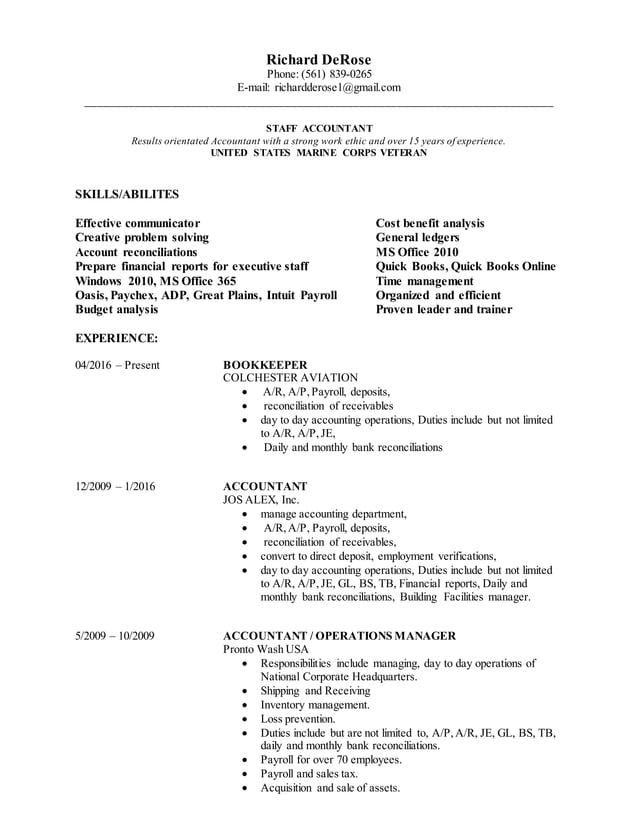 RICK Updated Resume-ACCT Final | PDF