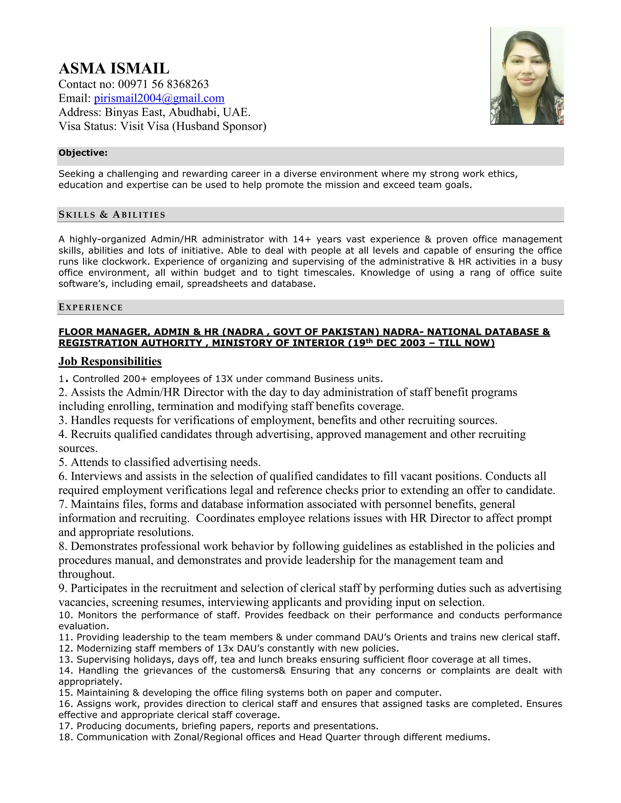 asma CV | PDF