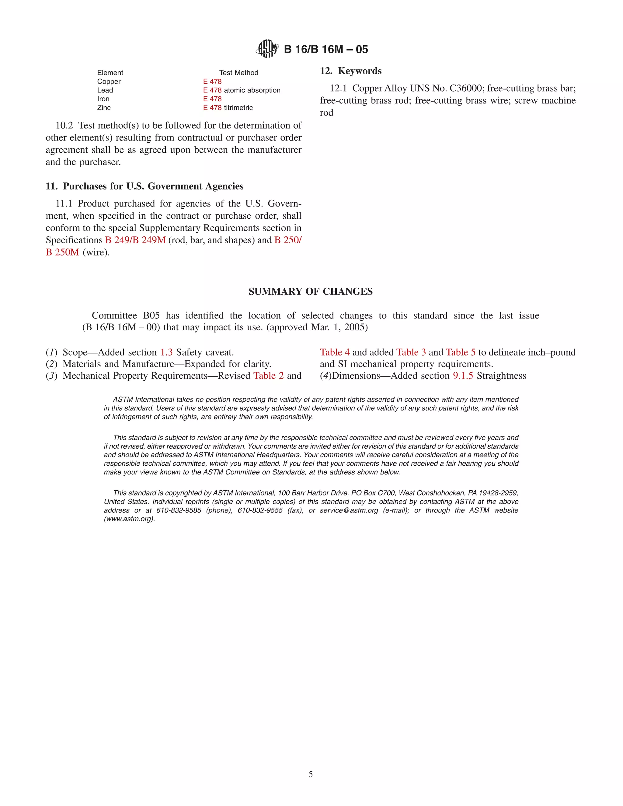 B16 c360 free-cutting brass rod, bar and shapes for use in screw ...