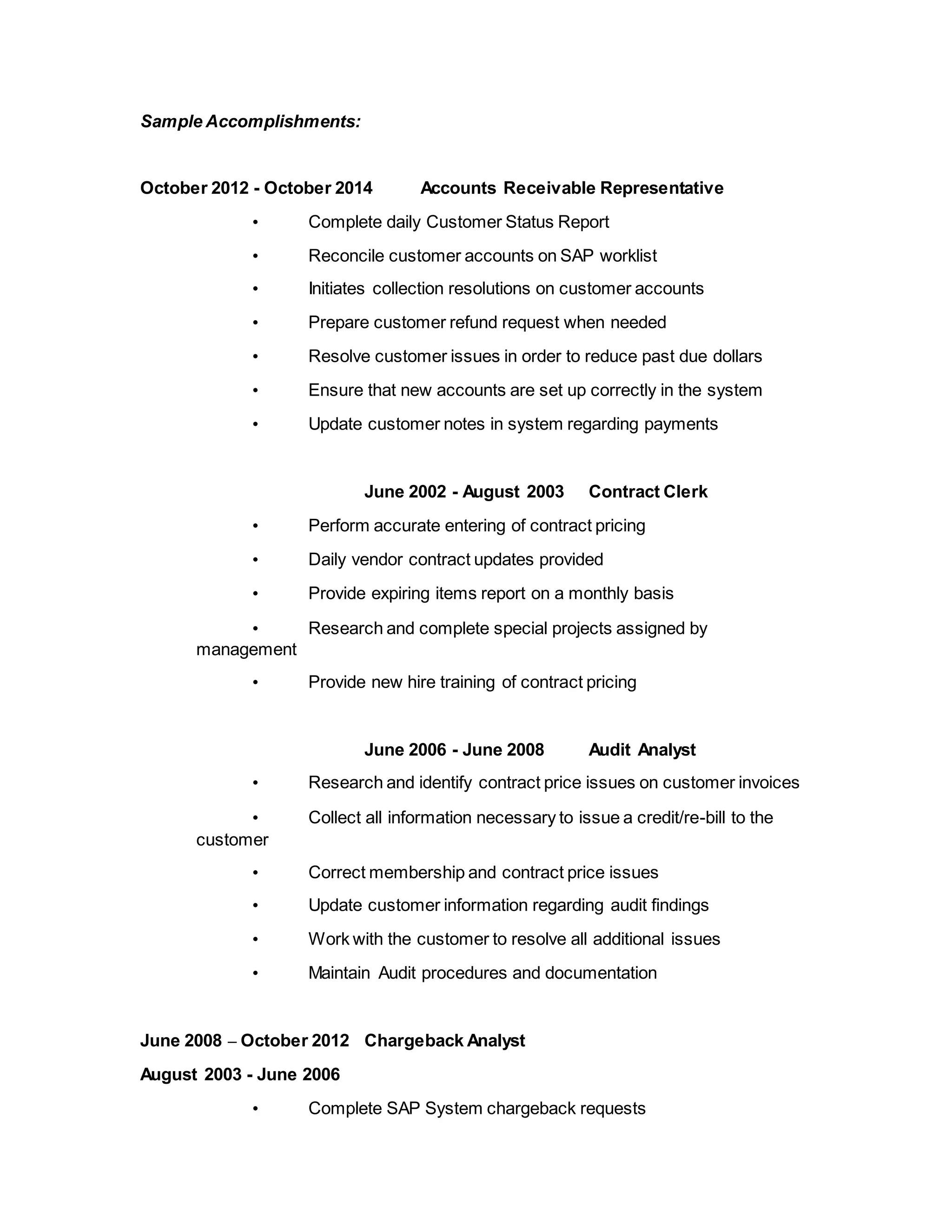 Trisha Resume - 2 | DOCX | Business Banking & Finance | Business