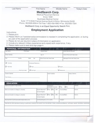Candidate Application and Background check sheet | PDF | Resume Writing ...
