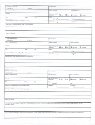 Candidate Application and Background check sheet | PDF | Resume Writing ...