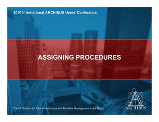 ARCHIBUS Preventive Maintenance | PPT