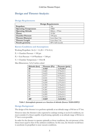 Team Dorado Cold Gas Thruster Report Final | PDF