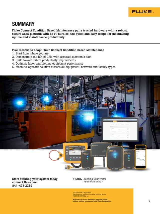 Fluke Connect Condition Based Maintenance | PDF