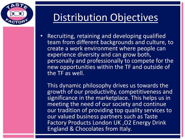 TASTE FACTORY PRESENTATION | PPT