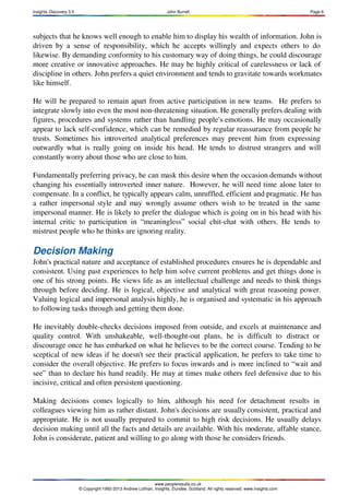 Insight Profile | PDF