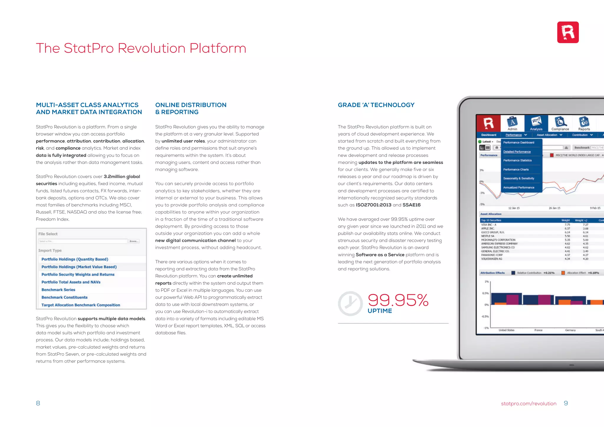 StatPro Revolution Brochure 2015 (1) | PDF