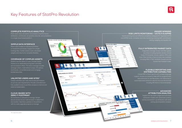 StatPro Revolution Brochure 2015 (1) | PDF | Cloud Computing | Internet