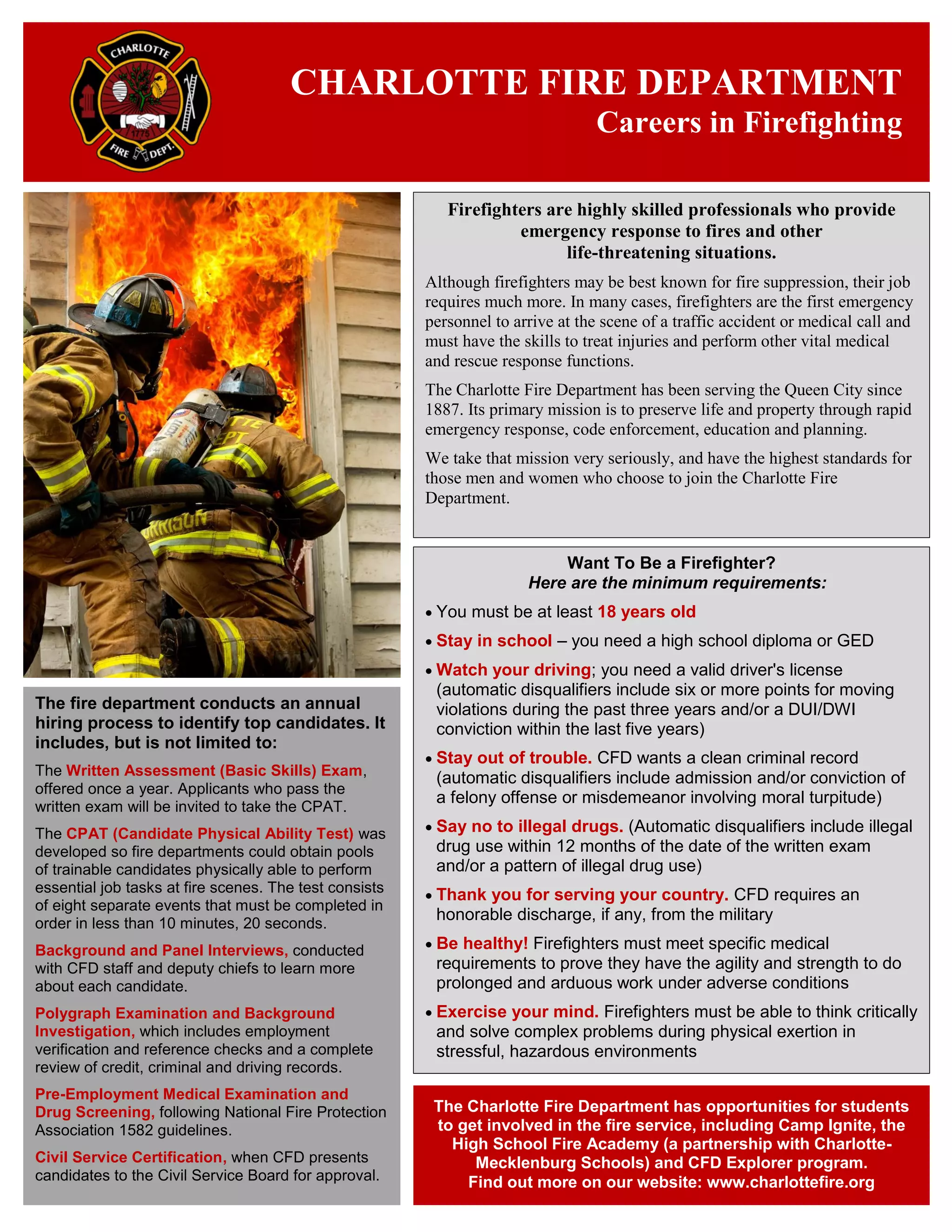 Firefighting Careers HS | PDF