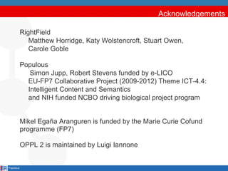 Spreadsheets to OWL | PPT