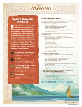 Moana Educator's Guide | PDF