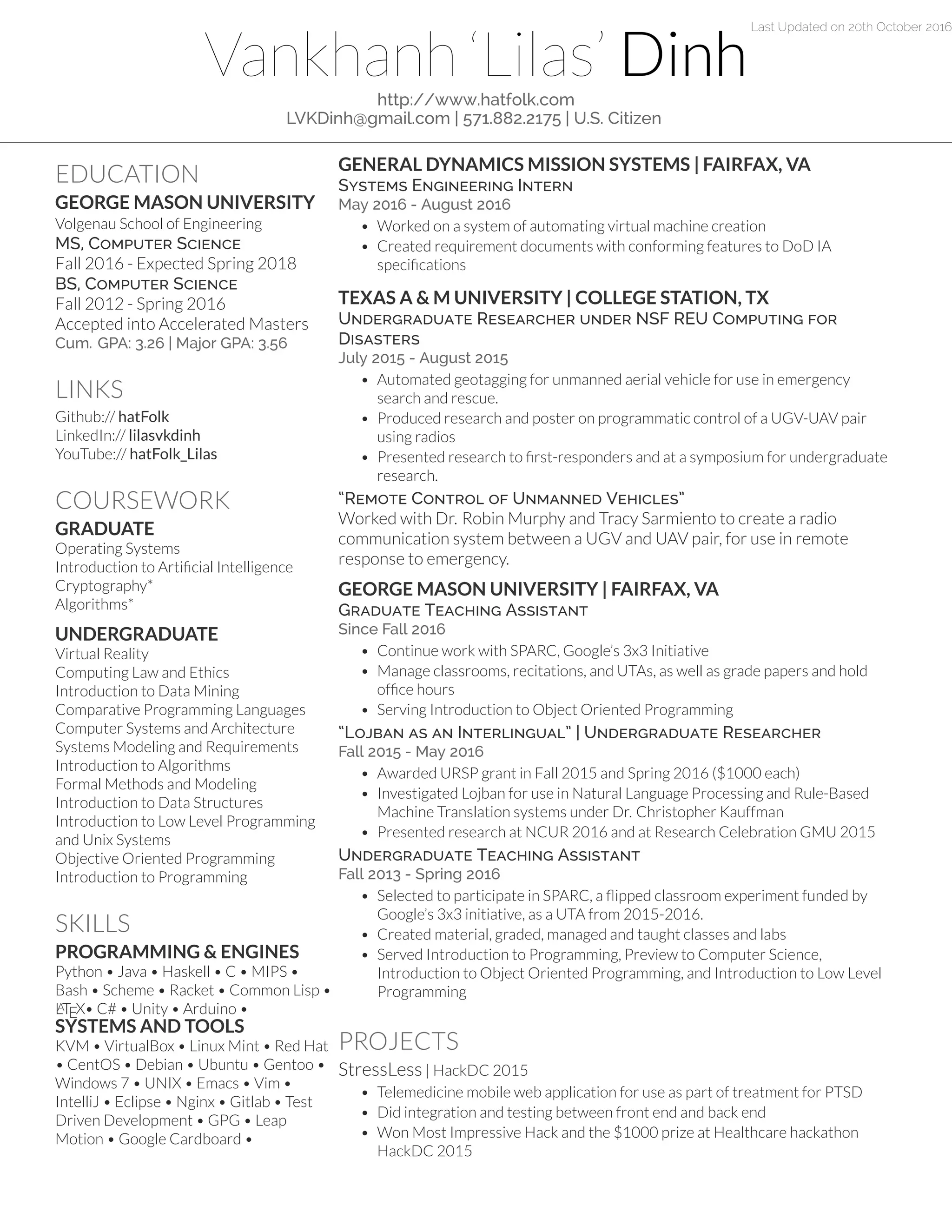 resume | PDF | Programming Languages | Computing