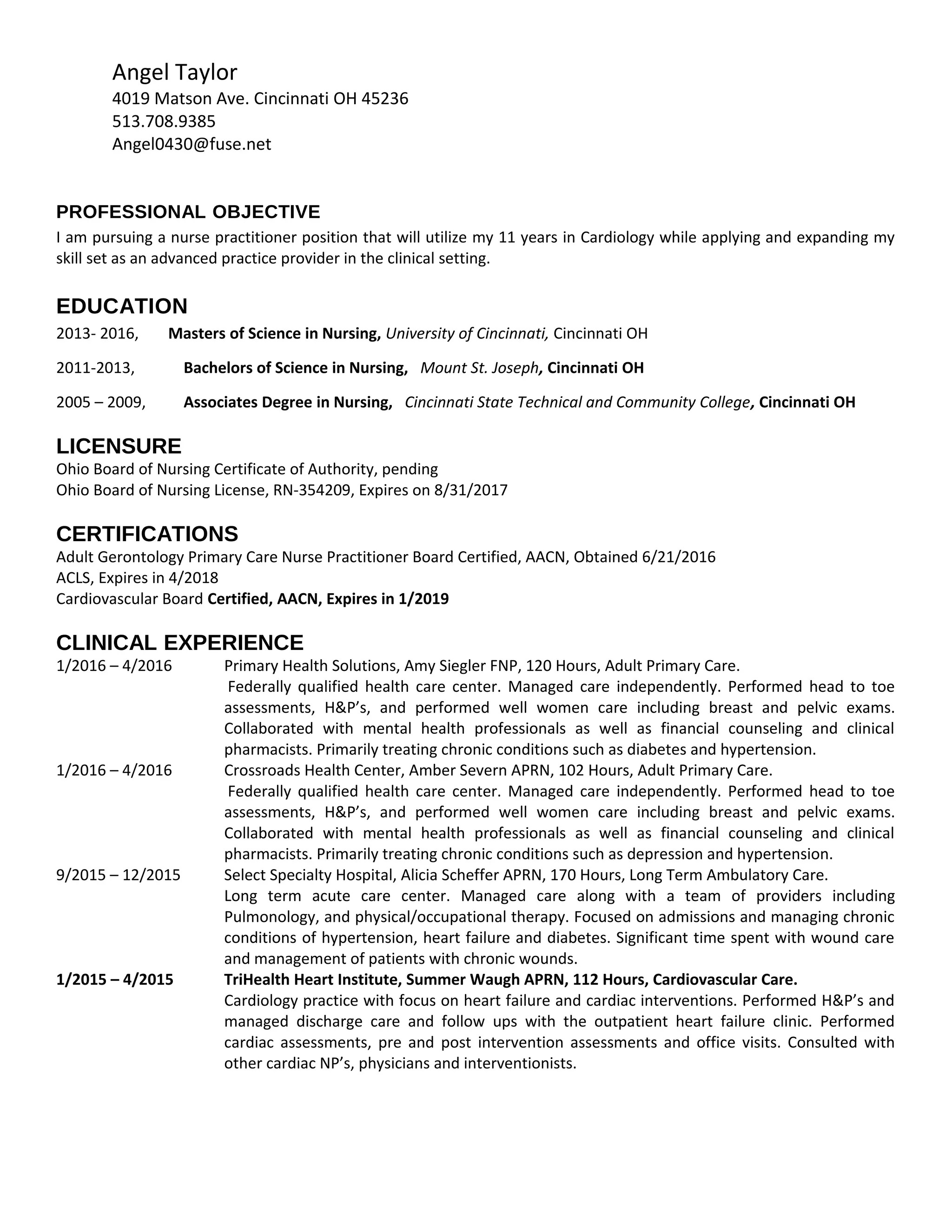 Angel resume | PDF