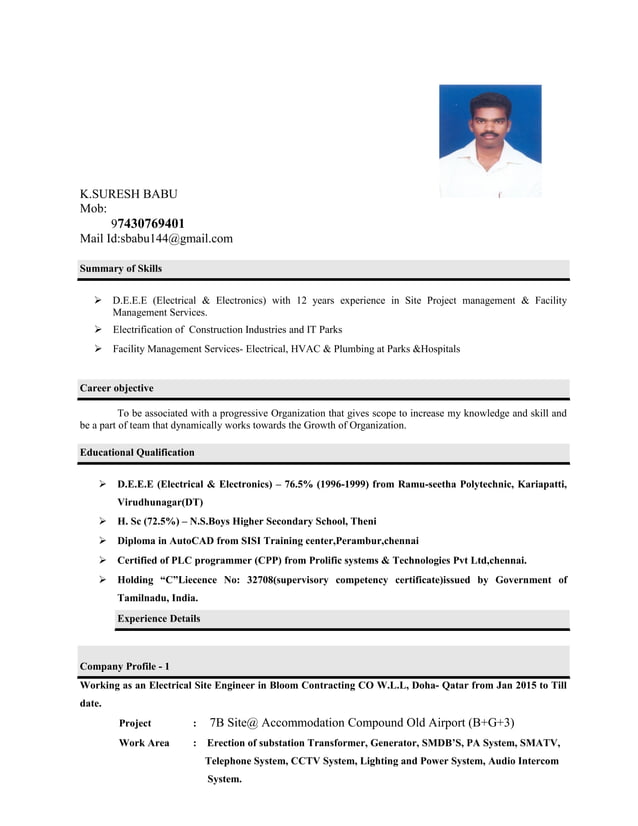 sureshbabu cv | DOC