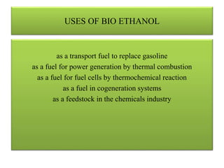BIOGAS AND BIOETHANOL FROM CASSAVA (TUBERS) | PPT