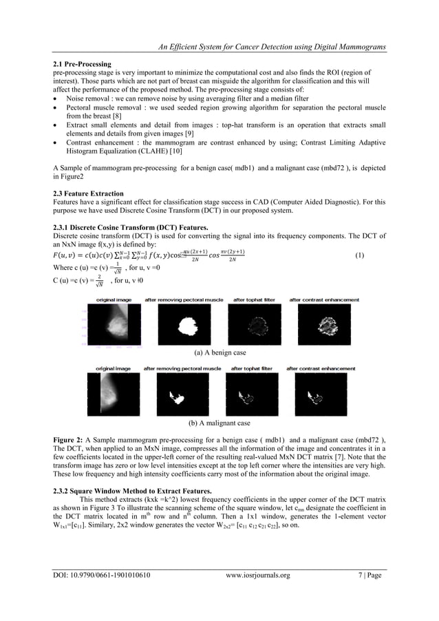 An Efficient System for Cancer Detection using Digital Mammograms | PDF